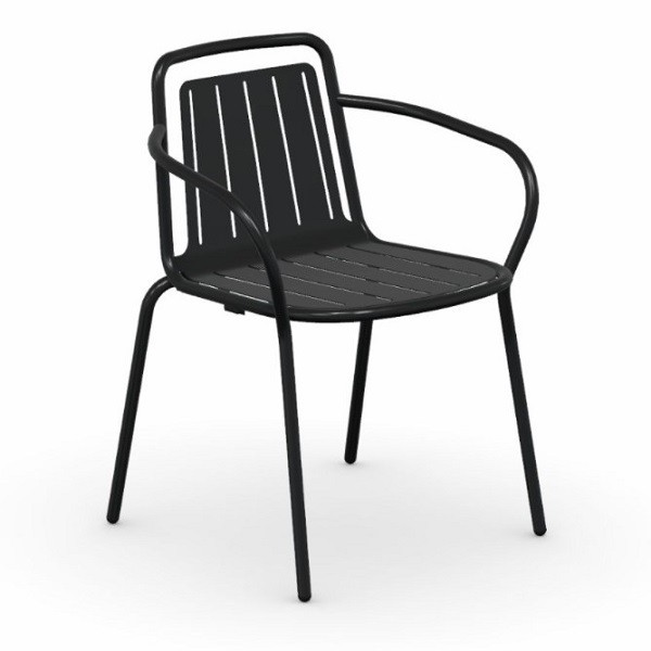 Sedia Easy con braccioli CB/2132-E, firmata Connubia Outdoor